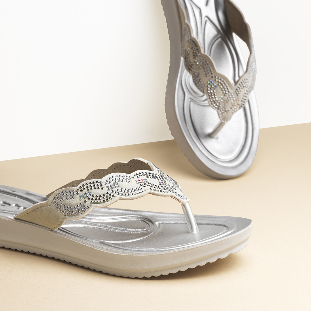 Infradito eleganti con brillantini bicolore - BM71 | INBLU Shop Ufficiale