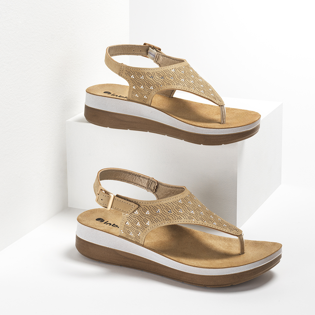 Sandali infradito zeppa e brillantini - FT22 | INBLU Shop Ufficiale
