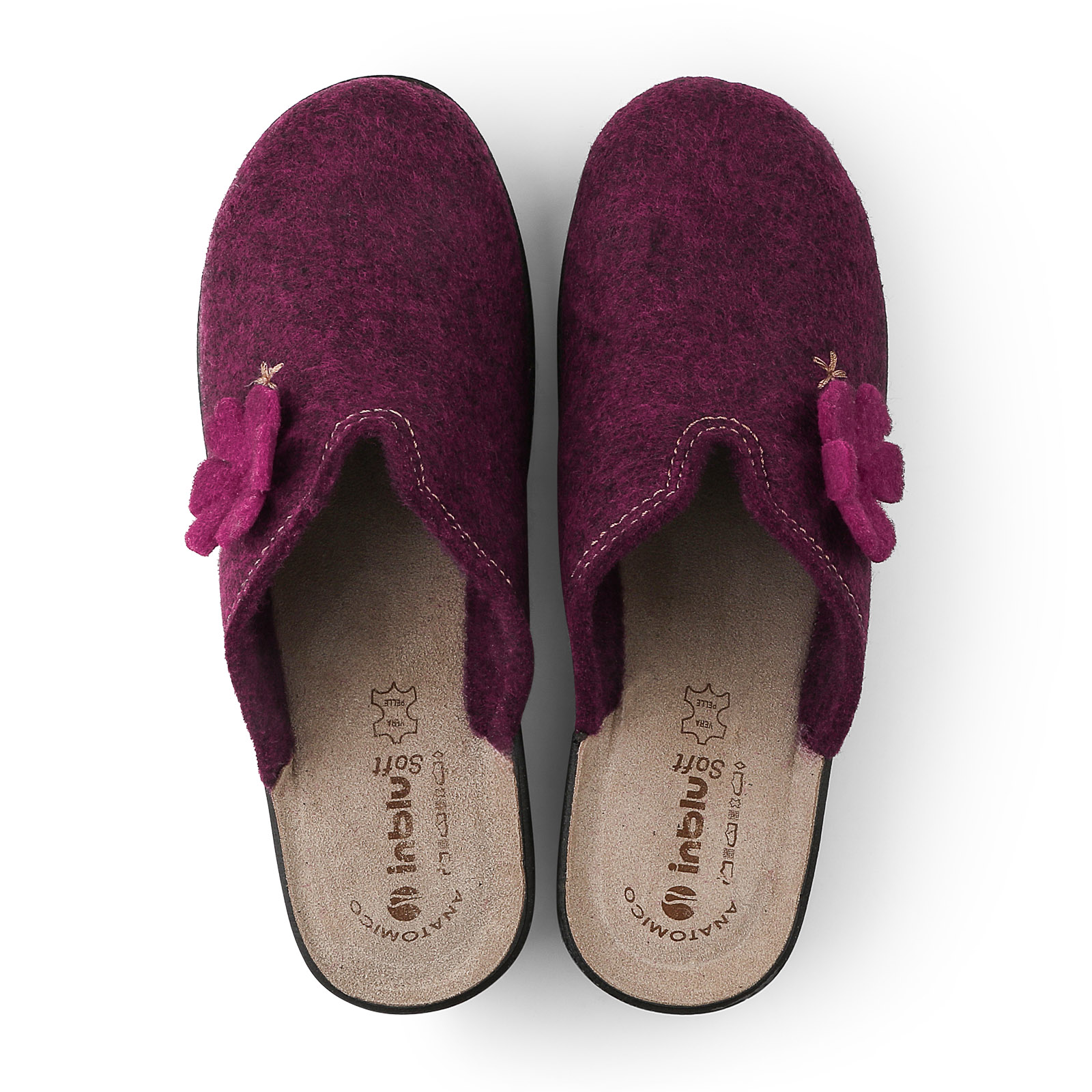 Pantofole applicazione fiorata - LV14 | INBLU Shop Ufficiale