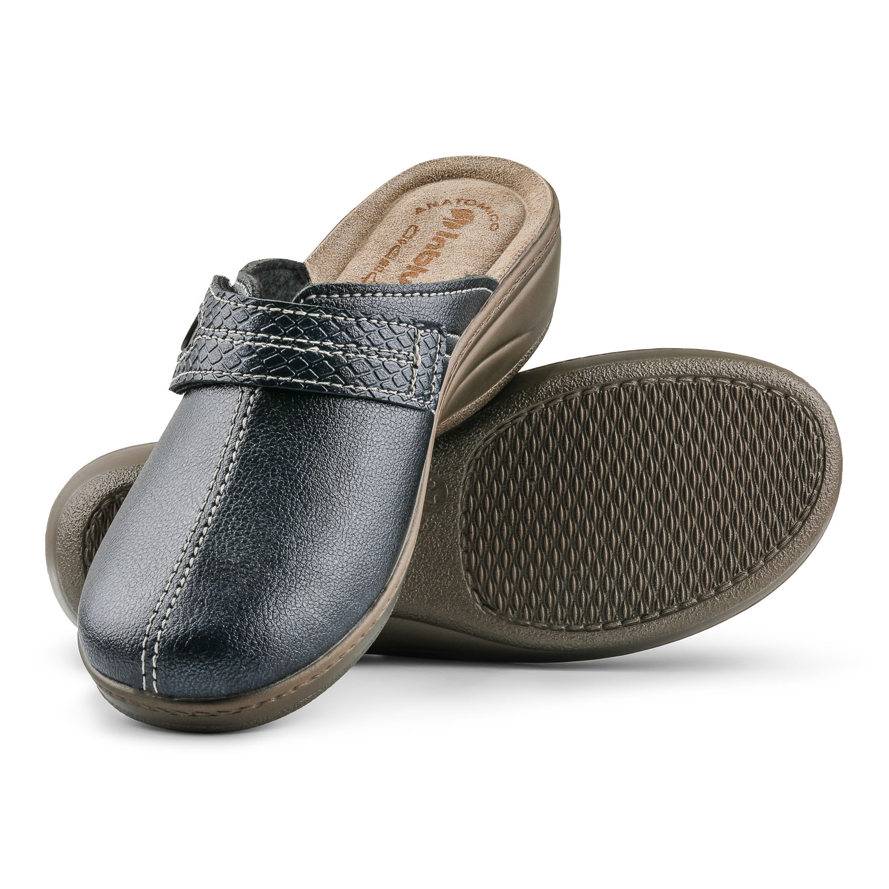 Pantofole ecopelle chiusura a strappo - LY80 | INBLU Shop Ufficiale