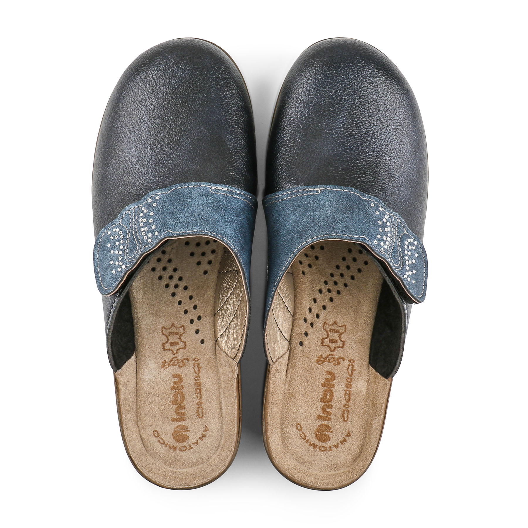 Pantofole logo inblu chiusura a strappo - LY81 | INBLU Shop Ufficiale